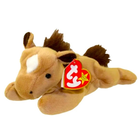 Ty | Toys | Derby Buckskin Horse Ty Beanie Babies White Diamond On Head ...